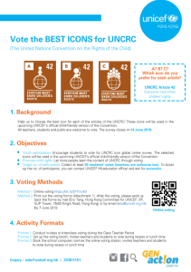 Vote the best icons for UNCRC-Product - 教育資源網 | 聯合國兒童基金香港委員會 UNICEF HK ...